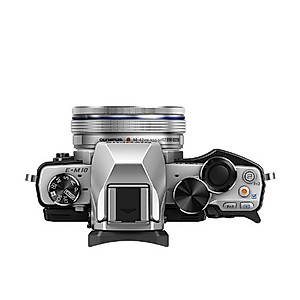Olympus OM-D E-M10 with M.Zuiko ED 14-42mm 1:3.5-5.6 EZ Lens - Silver - International Version (No Warranty)