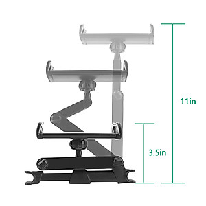 Geekria Car Headrest Mount, Angle Adjustable Headrest Mount Compatible with Nintendo Switch/Switch OLED/Switch Lite, Game Accessories Universal Holder for Car Backseat