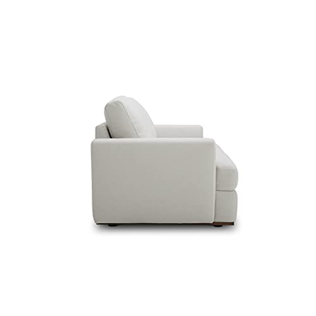 Amazon Brand – Rivet Modern Loveseat Sofa with Underseat Storage, 63.8"W, Chalk