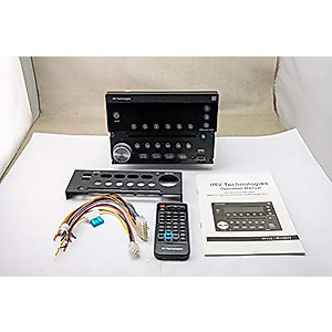 iRV Technology iRV32 AM/FM/CD/DVD/MP3/MP4/HDMI in&Out w/ARC/Digital 2.1/Surround Sound/Bluetooth/CEC/NFC,3 Zones Wall Mount RV Radio Stereo w/APP Control, USB Using 5V Charging Both Android&Apple