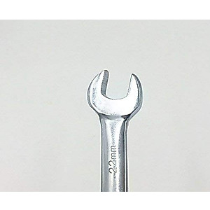 FORSUN 2 in 1 Scaffolding Podger Ratchet Wrench Site Ratcheting Socket Spanner Tool 19mm/22mm Silver