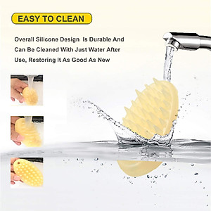 Ultra-Soft Silicone Pet Massage Brush,Great for The Bath Deshedding and Massaging & Grooming Your Pet - for Dogs and Large pets(Large)