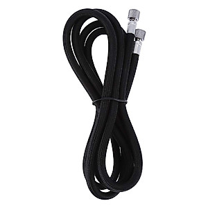 Shexton EVA Braided Airbrush Hose, 5.9ft, 1/8"-1/4" Adapters, BSP Fittings for Air Compressor Connection