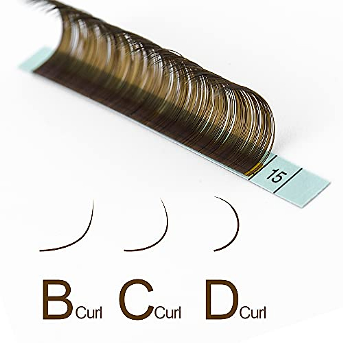NAGARAKU Natural Brown Color Eyelash Extensions 0.07mm D curl 7-15mm Mix Tray Individual Lashes Classic Faux Mink Volume 20 rows Soft Eyelash Supplies