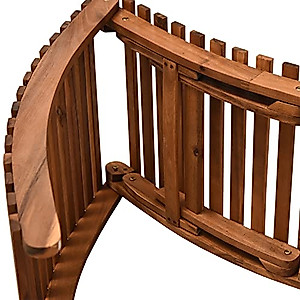 Outsunny Outdoor Chaise Lounge, Acacia Wood Folding Sun Lounger Chair with Cushion Pad for Patio, Garden, Lawn, Backyard, Cream White