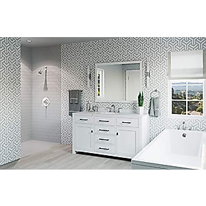 Pfister Weller Roman Tub Trim, Valve Not Included, 2-Handle, 3-Hole Install, Brushed Nickel Finish, RT65WRK