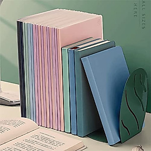 Book Ends Bookend Holder Metal Book End Retro Non-Slip Book Ends Literary Bookends Practical Book Stopper Unique Book Stopper for Shelves Bookshelf (Color : B, Size : 12 * 11.2 * 17.3cm)