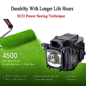 EWO'S ELP78 Replacement Lamp Bulb for Epson ELPLP78 ELPLP88 PowerLite Home Cinema 2030 2040 2045 2000 730HD 740HD 725HD VS230 VS330 VS335W EX3220 EX6220 EX7220 EX7230 EX7235 EX5220 EX3240 Projectors