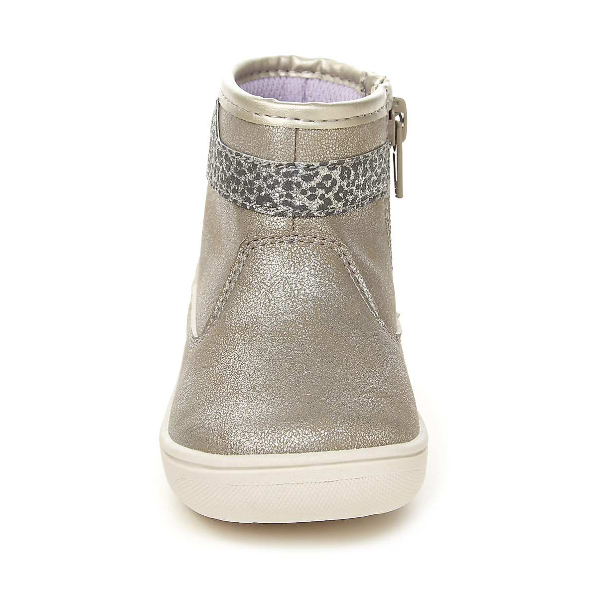 Stride Rite 360 Infant and Toddler Girls Magnolia First Walker Shoe, Silver