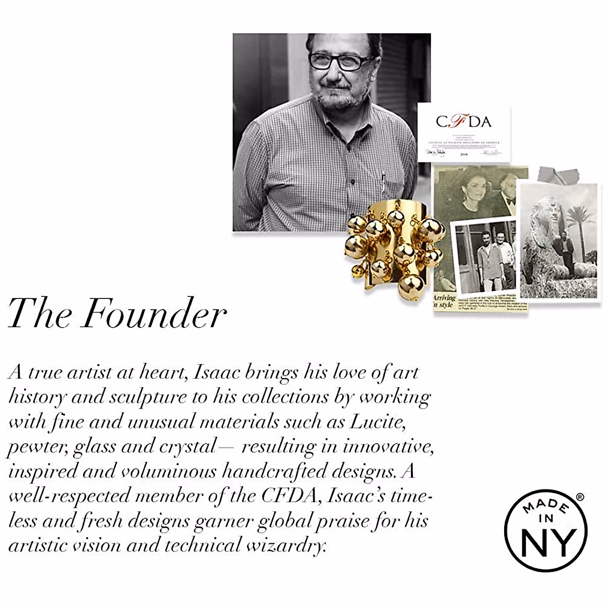 Ben-Amun Jewelry "Gold Ball Collection" Gold Ball Cuff Bracelet