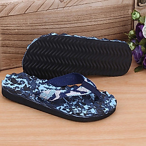 IEason-shoes, Men Summer Camouflage Flip Flops Shoes Sandals Slipper Indoor & Outdoor (9.5, Blue)