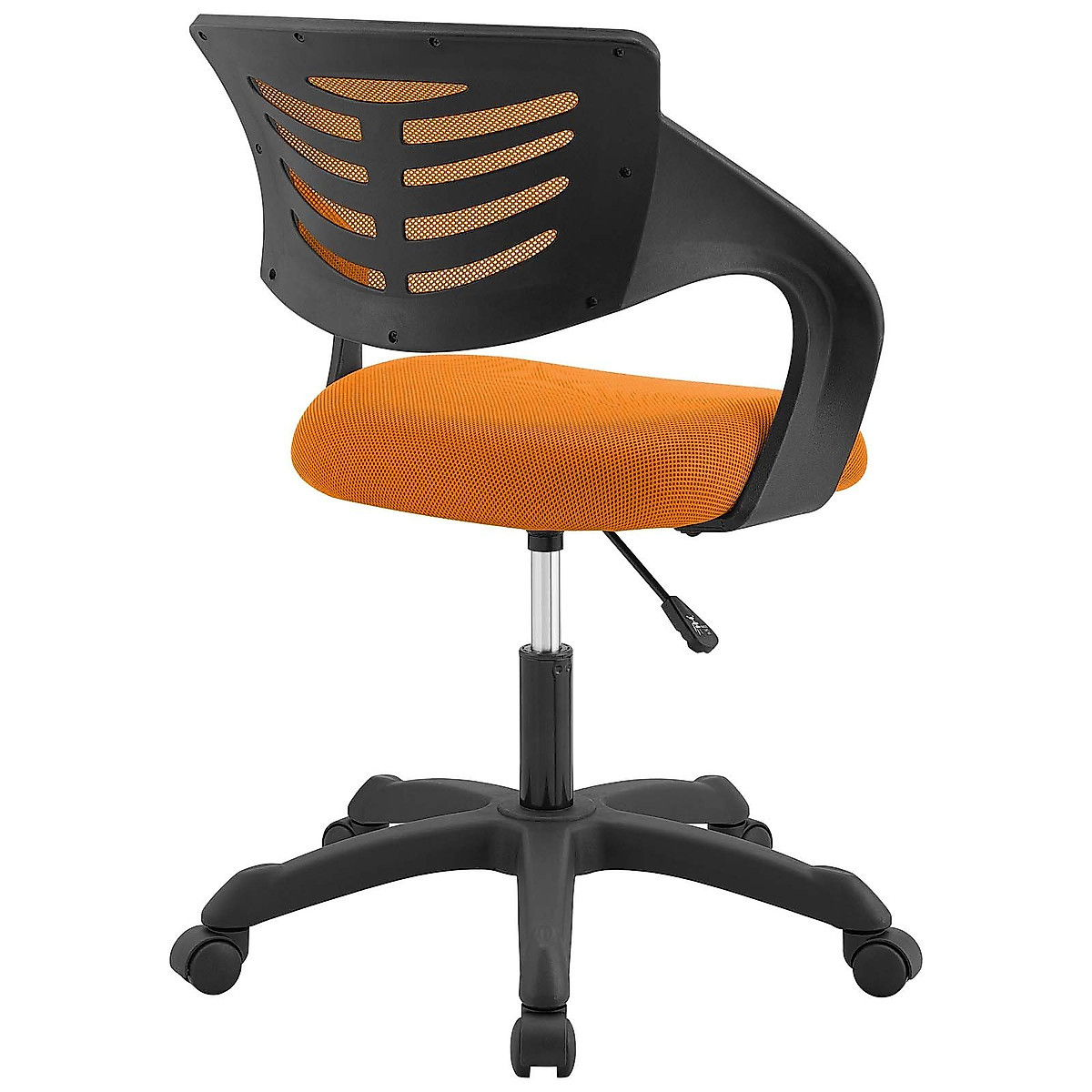 America Luxury - Chairs Modern Contemporary Urban Design Home Business Office Furniture Work Desk Chair, Fabric, Orange