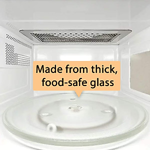 The 11.25’’ Microwave Glass Tray Compatible with GE and Kenmore - Exact Replacement Part of WB49X10097/ DE63-00536A / ME 16H702SES/ MCD991AB - Dishwasher Safe