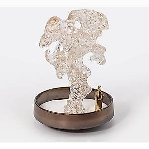 ORGJWD Resin Decorative Ornaments Model Room Sales Office Partition Cabinet Bookcase Soft Accessories