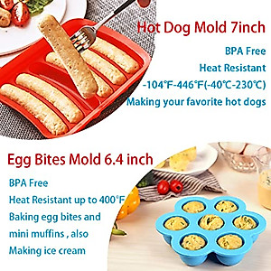 Air Fryer Accessories,7inch Air Fryer Accessories,fit for 3.2QT-5.8QT Ninja Gowise Cosori Phillips Nuwave Air Fryers and more,Nonstick Coating, Dishwasher Safe,with Cookbook,Set of 17