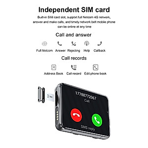 Rainbuvvy Smart Watch for Men, 4G Smartwatch for Android and iOS 2.88Inch Touch Screen Android 9.0 OS 4GB+64GB Activity Tracker with Face Unlock Dual Cameras WiFi GPS Detachable Band (Silver)