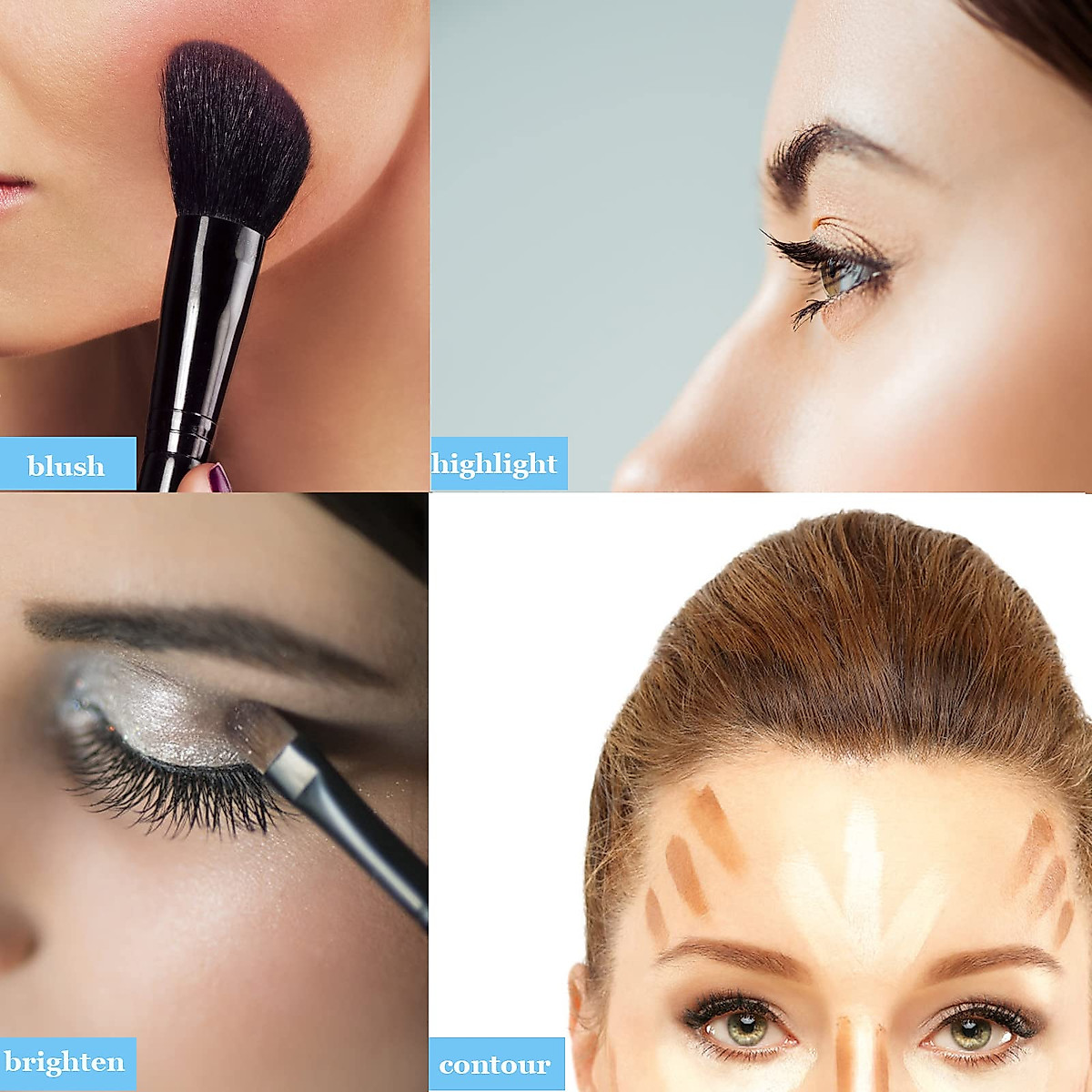 82 Vibrant Shades Makeup Palette - Matte, Shimmers, Glitters, Blush, Highlighter, Contour - Highly Pigmented Beauty Kit for Eye and Face - Perfect for Creating Bold and Unique Looks