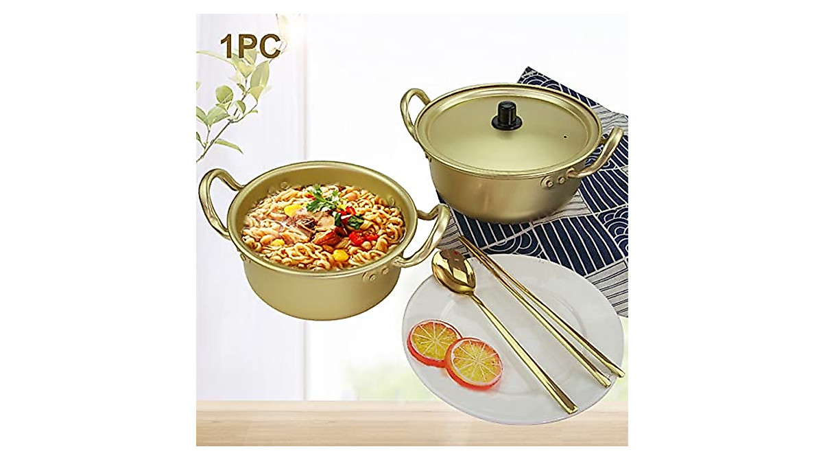 20cm Korean Ramen Cooking Pot - Fast Heating & Durable