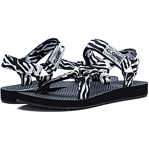 CHOOSEONE Women's Sport Sandals Hiking Sandals Athletic Sandal with Arch Support Yoga Mat Insole Outdoor Light Weight Water Shoes zebra 39