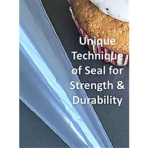 Keenpioneer Piping Bag - Disposable Cake Decorating Bag 56 Count (16 inch, Clear)