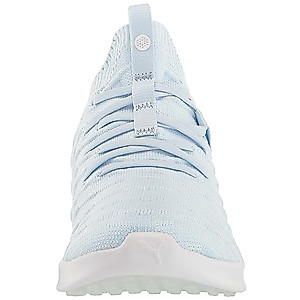 Puma Golf NA Women's Laguna Fusion Knit Sneaker, ICY Blue-Puma White, 8.5