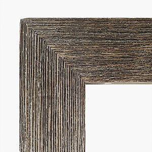 IKEREE 11x14 Rustic Farmhouse Distressed Picture Frame, Weathered Grey, Built-in Easel for Wall Mounting Display…