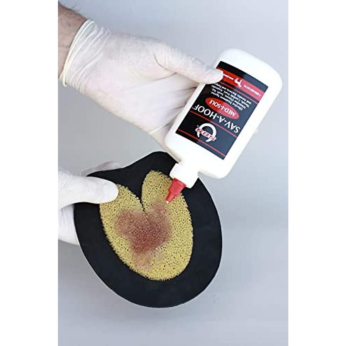 SAV-A-HOOF Med-i-sole by SBS Equine , Hoof Treatment for Infections of the Sole & Frog, Effective Under Shoes and Pads, 10 oz gel