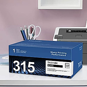 EAXIUCE (Black, 1-Pack) Compatible High Yield TN315 TN315BK Toner Cartridge Replacement for Brother HL-4150CDN 4140CW 4570CDW 4570CDWT MFC-9640CDN 9650CDW 9970CDW Printer by PALLAEAXIUCEMTONER