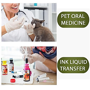 60mL Luer Lock Syringe 4 Pack Large Plastic Sterile Syringes without Needle, for Liquid, Oral, Measurement, Dispensing, with Cap 50mL/60cc