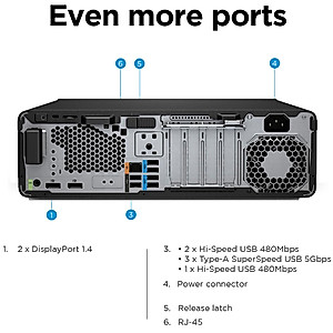 HP Z2 G9 SFF Workstation Small Form Factor Business Desktop Computer, 13th Gen Intel 14-Core i7-13700, 4GB DDR5 RAM, 2TB PCIe SSD, DVDRW, WiFi 6, Bluetooth, Keyboard & Mouse, Windows 11 Pro