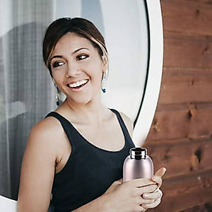 10.15oz/300ML Mini Thermal Mug Leak Proof Vacuum Flasks Travel Thermos Stainless Steel Drink Water Bottle Small Thermos Cups for Indoor and Outdoor (Rose Gold)