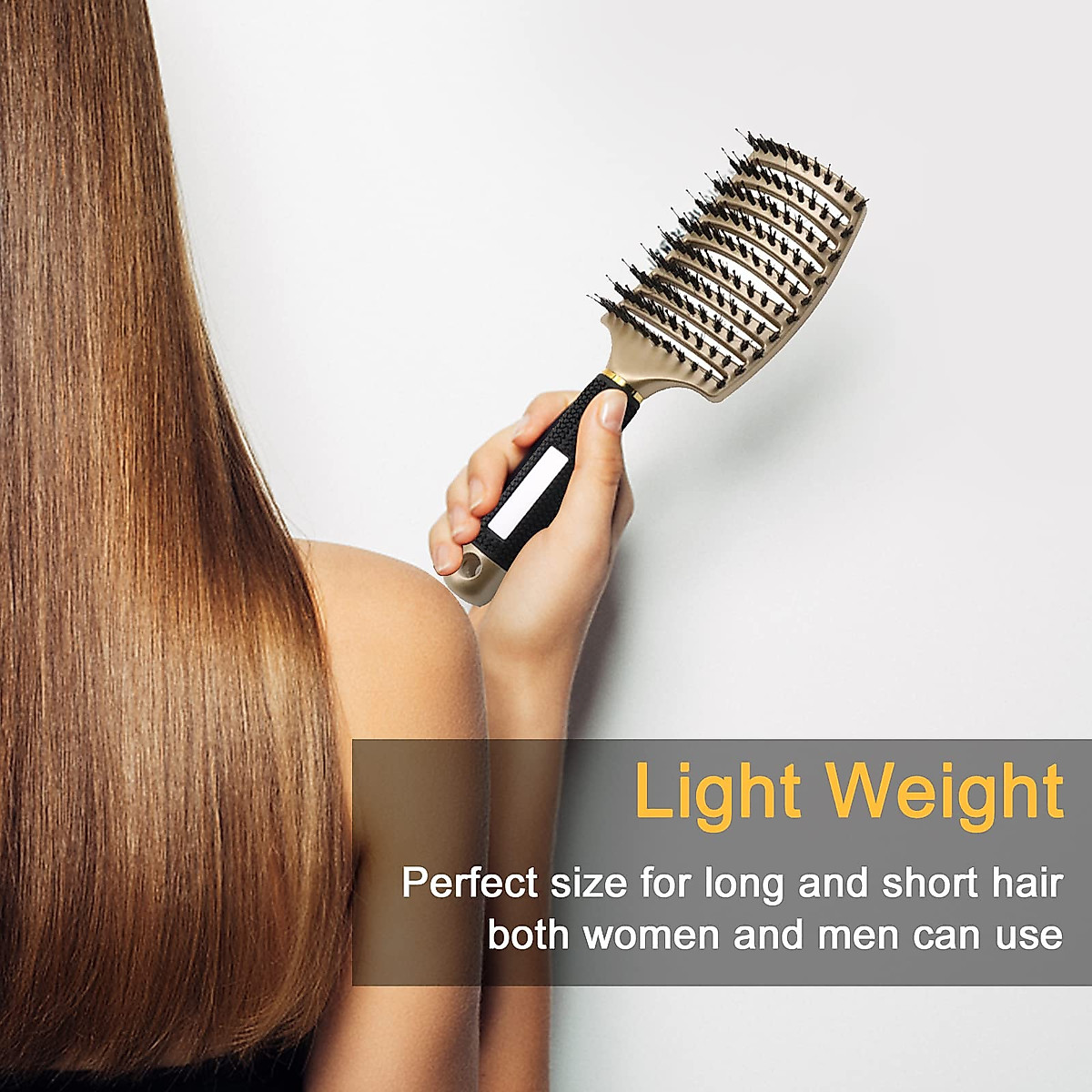 Curved Hair Brush and 3 Packs of 9.8 Inches Hair Brush,Kangsanli Professional Hairstreaq Detangling Brush for Women Men Best Brush for Tangled Hair for Wet Dry Curly Thick Straight Hair