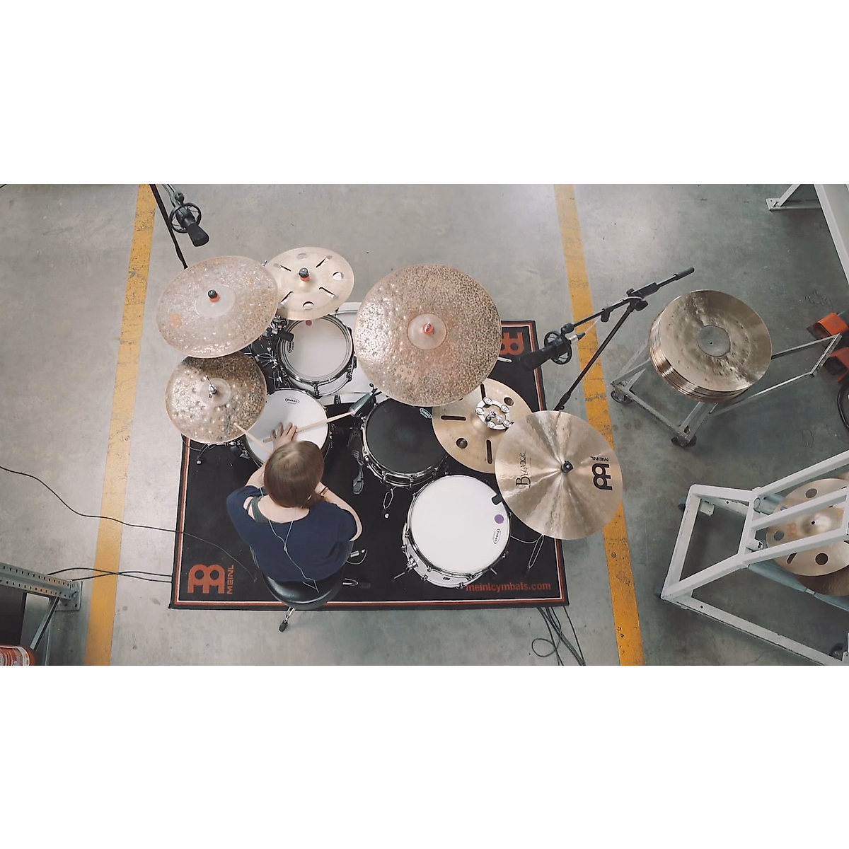 Meinl Cymbals B16EDMTH Byzance Extra Dry 16-Inch Medium Thin Hi Hat Cymbal Pair (VIDEO)