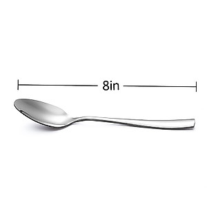 Eslite 24-Piece Large Stainless Steel Dinner Spoons,8 Inches