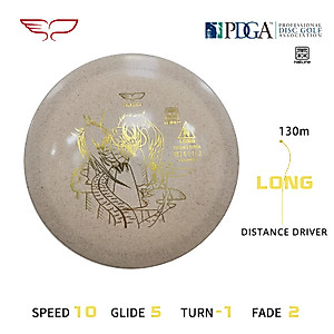 Yikun Professional Disc Golf Fairway Driver|Distance Driver|165-175g| Perfect for Outdoor Games and Competition[Dics Shade Color May Vary]