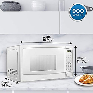 Danby DBMW0920BWW Countertop Microwave, White