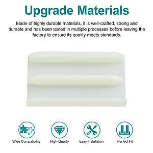 VYH M6219 Sliding Shower Door Bottom Guide for Sliding Shower Door (Top Hung) Shower Door Guide, 1/2 in Channels for Glass Shower Door Plastic Guide（2 Pack