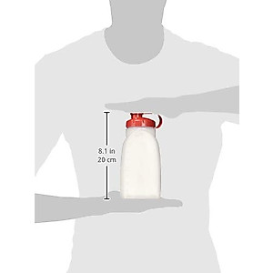 Rubbermaid 071691309116 Home 1776348 Servin' Saver Storage Bottle, 1-Pack, White