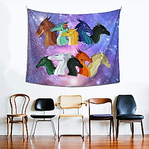 Zilld Wings Of Fire Jade Winglet Tapestry Wall Hanging Home Decorations For Living Room Bedroom Dorm Decor 60x51 inch