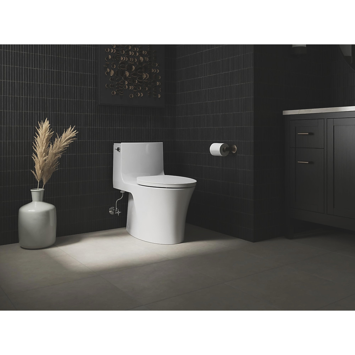 KOHLER K-26801-0 Impro ReadyLatch Quiet Close Elongated-Front Toilet Seat, Elongated Toilet Seat, Soft Close Toilet Seat, White