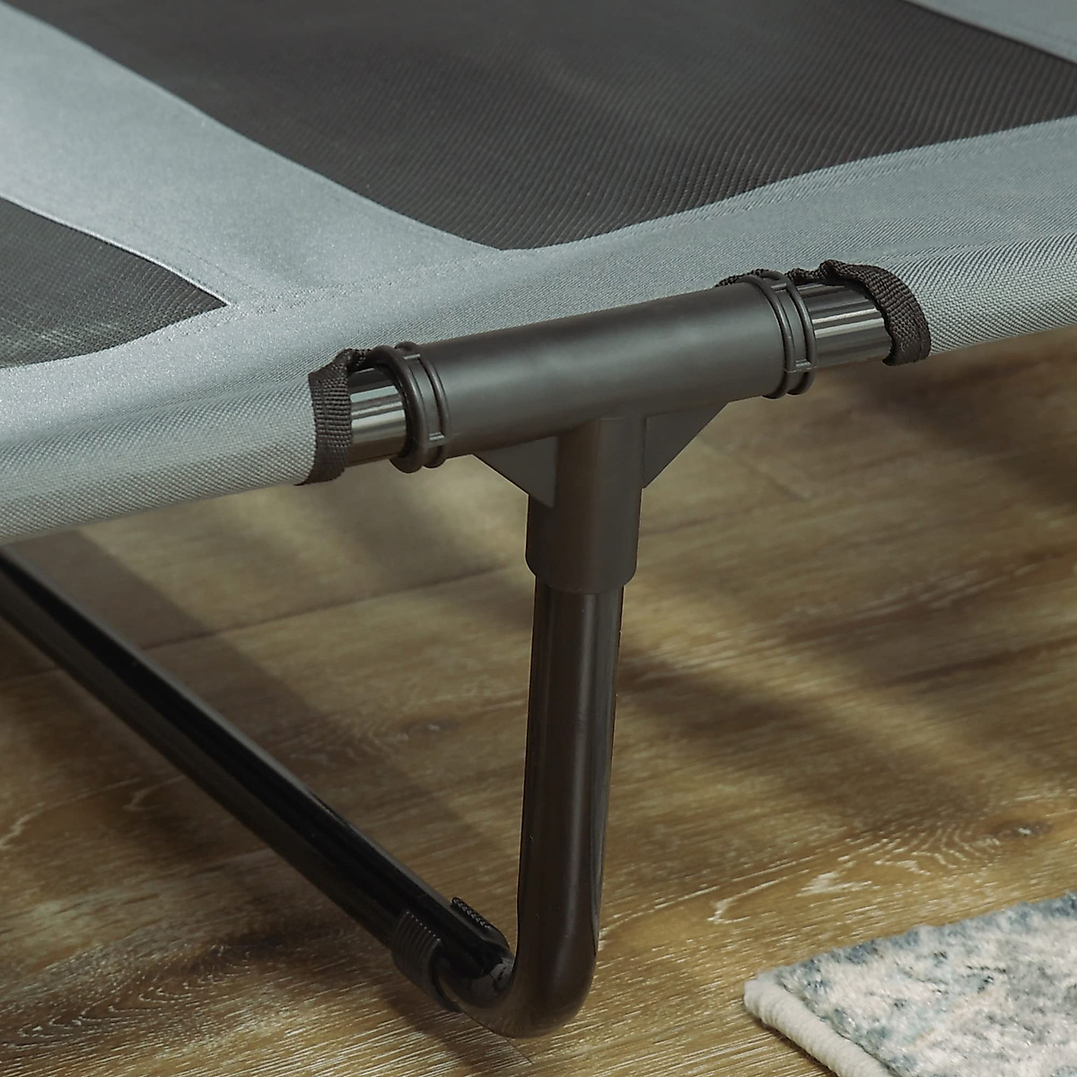 PawHut Elevated Portable Dog Cot Cooling Pet Bed With UV Protection Canopy Shade, 48 inch