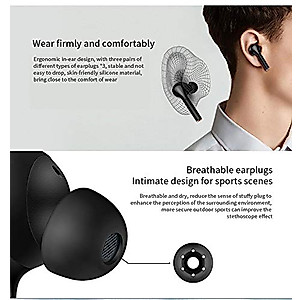 Gvoice J3 Pro TWS Smart Noise Cancelling 6D Stereo Earphone LED Digital Display Bluetooths 5.2 Wireless Earbuds (Black)
