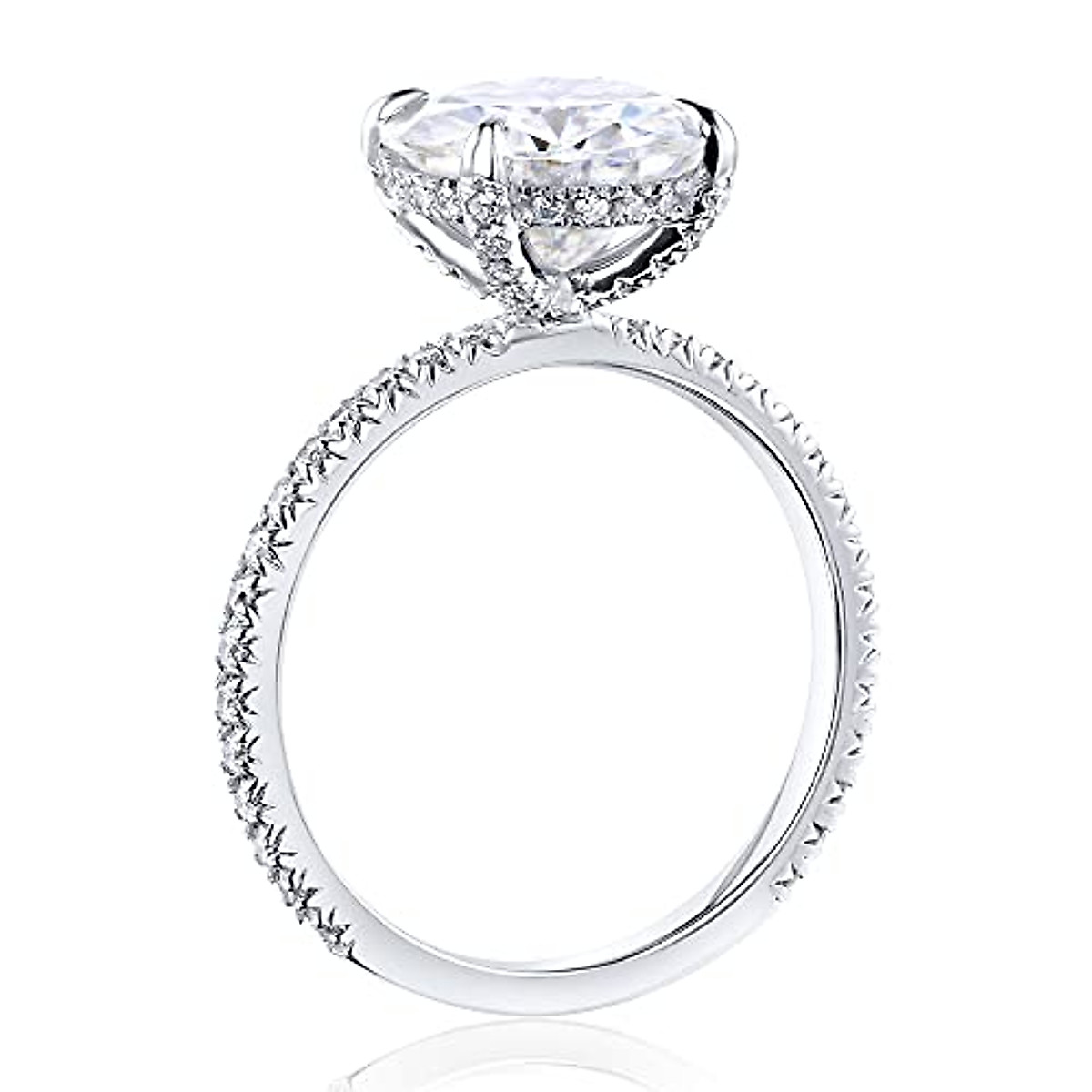 Kobelli Moissanite Wrap Basket Engagement Ring - white-gold / 5.0 / Forever One D-E-F