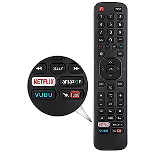Riry Replacement Hisense TV Remote Control EN2A27 for Hisense Remote Control Compatible with All Hisense Android 4K LED HD UHD Smart TVs