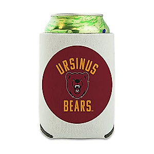 Ursinus College Bears Logo Can Cooler - Drink Sleeve Hugger Collapsible Insulator - Beverage Insulated Holder