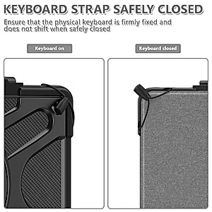 GooodiDEAR for Amazon Fire Max 11 Case (13th Gen 2023), Rugged Multi-Angle Kickstand, Heavy Duty Shockproof TPU Protection, Adjustable Hand Strap, Stylus Holder, Shoulder Strap, Elastic Band - Black