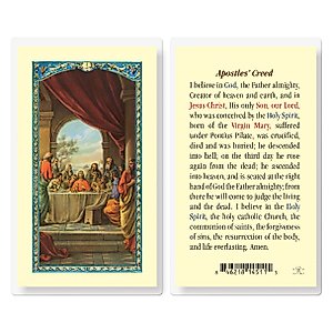 Apostles Creed Laminated Holy Cards, 25-Count Value Pack