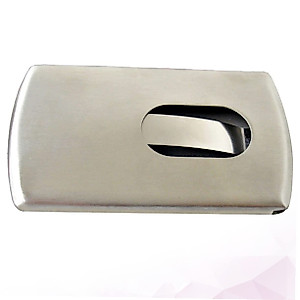 VILLCASE Stainless Steel Business Card Case Portable Metal Name Holder Credit Card Slot Sleek Design