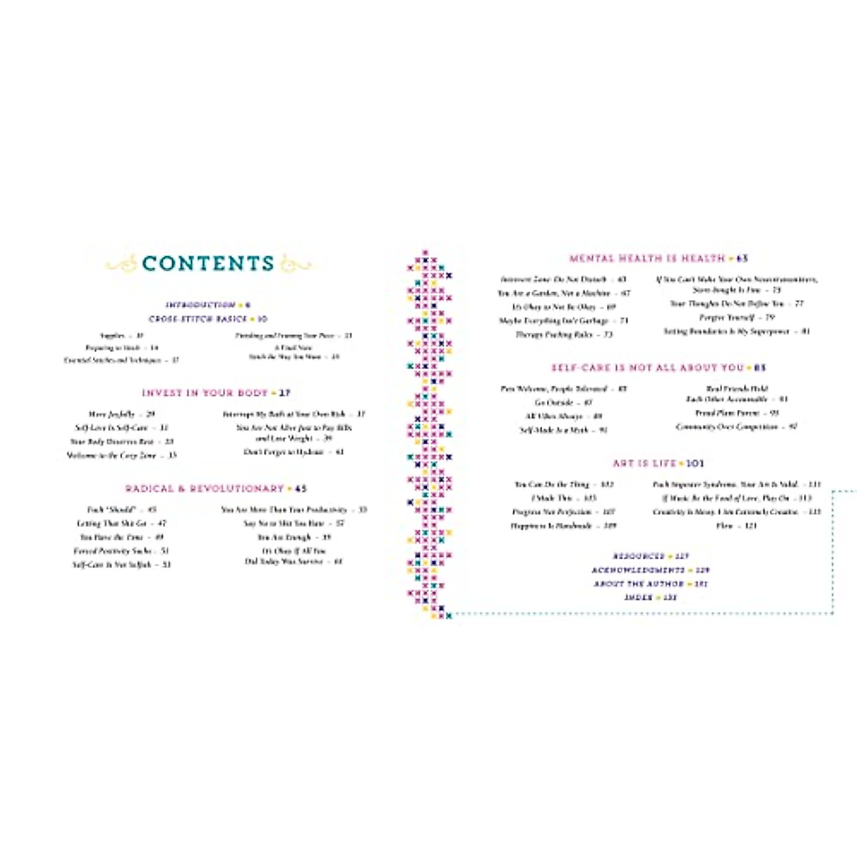 Self-Care Cross-Stitch: 40 Uplifting & Irreverent Patterns