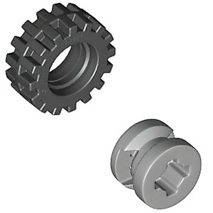 NEW Lego Tire, Wheel and Square Axles Bulk Lot - 100 Pieces Total